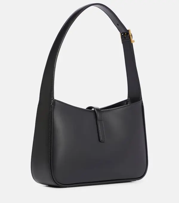 Saint Laurent Le 5 A 7 Leather Shoulder Bag - Black