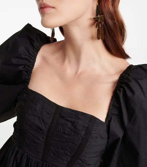 Ulla Johnson Lelani Cotton Poplin Midi Dress