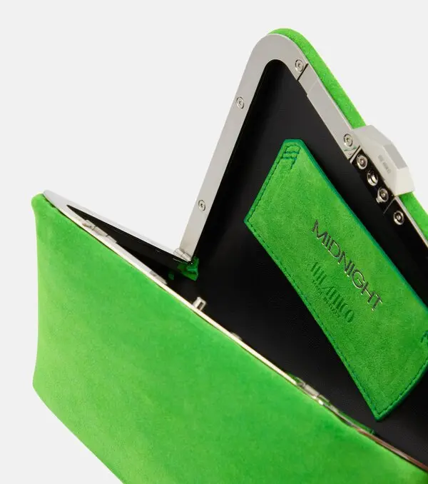 Attico Midnight Leather Clutch
