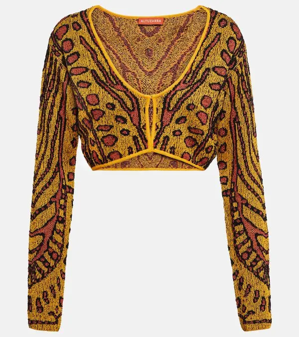 Altuzarra Damisi Cropped Cardigan