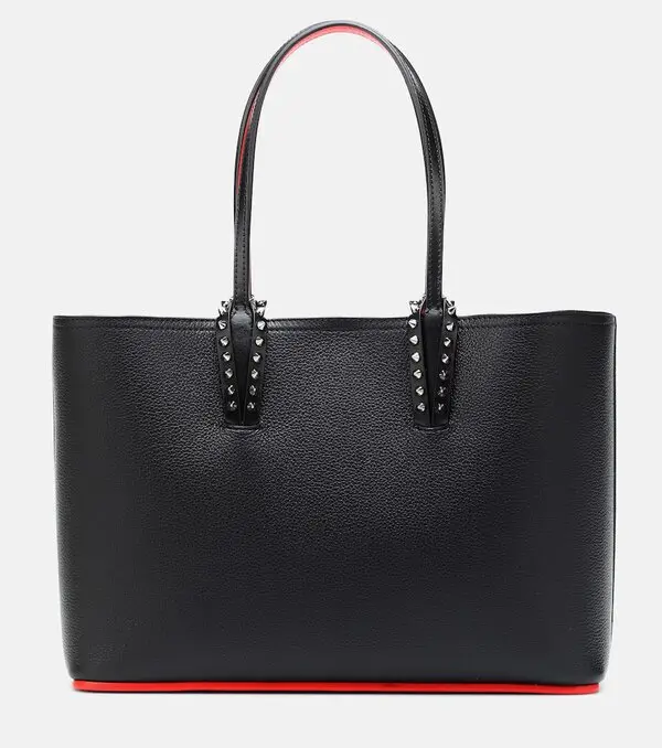 CHRISTIAN LOUBOUTIN Cabata Small Leather Tote - Black