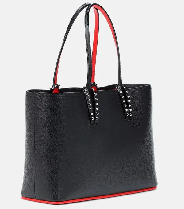 CHRISTIAN LOUBOUTIN Cabata Small Leather Tote - Black