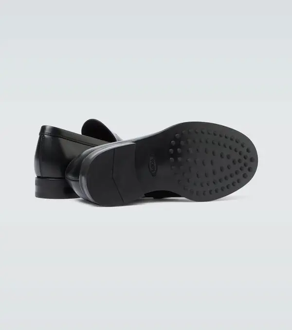 TOD'S Leather Loafers - Black