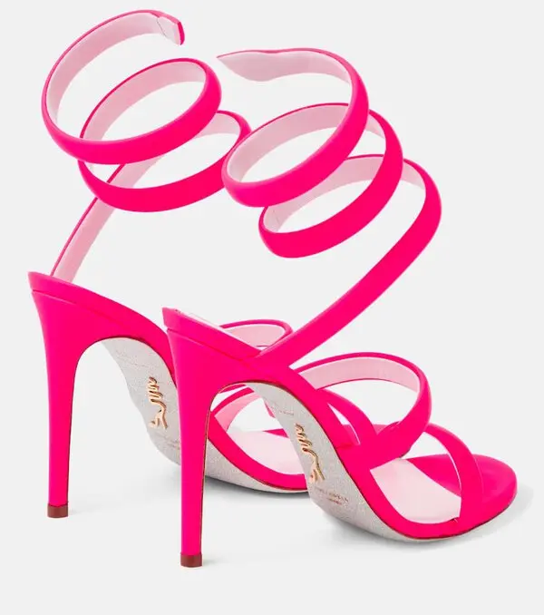 Rene Caovilla Cleo Suede Sandals - Pink