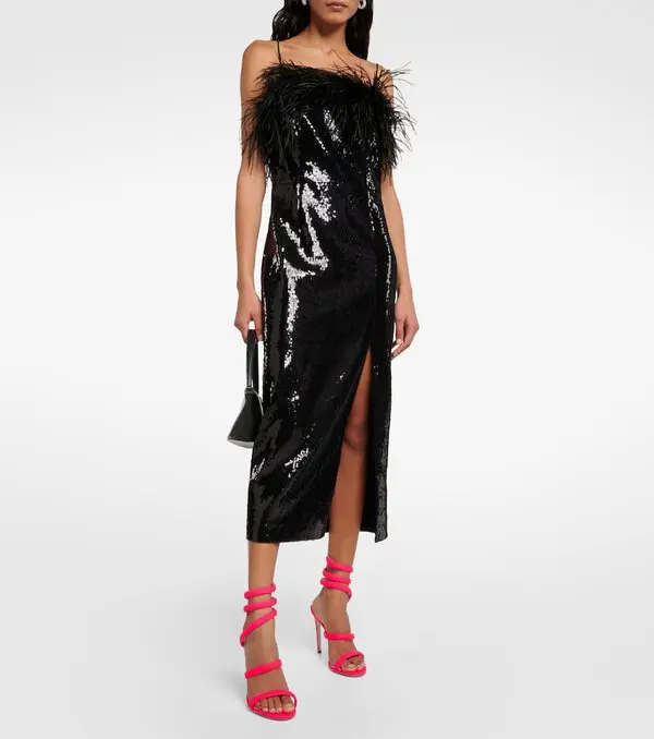 Rene Caovilla Cleo Suede Sandals - Pink