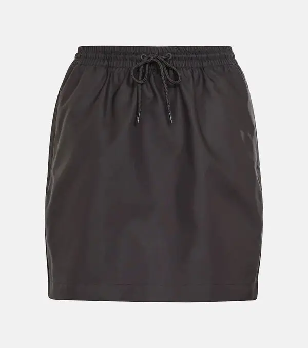 Wardrobe.NYC High-rise Drawstring Miniskirt - Black