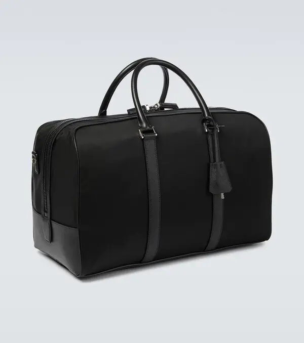 Prada Re-nylon And Saffiano Leather Duffle Bag