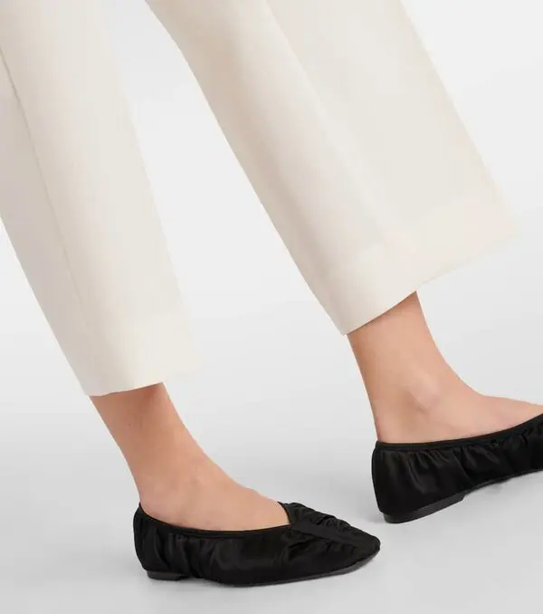 TOTEME High-rise Cropped Straight Pants