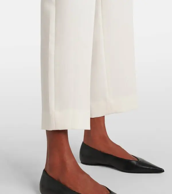 TOTEME High-rise Cropped Straight Pants