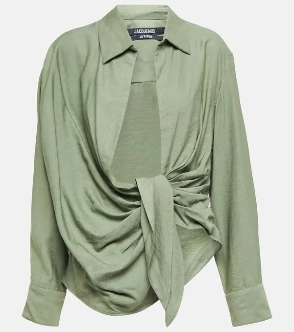 Jacquemus Le Bahia Tie-front Shirt - White