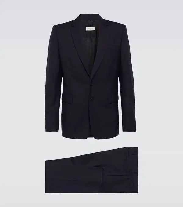 Dries Van Noten Single-breasted Wool Suit
