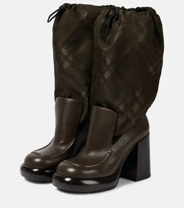 Burberry Check Knee-high Boots