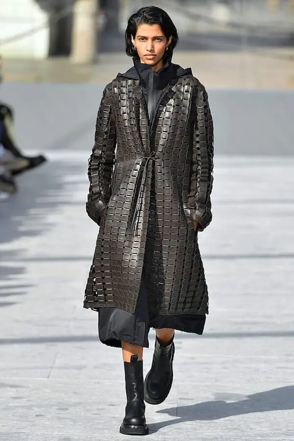 Bottega Veneta Lug Leather Ankle Boots