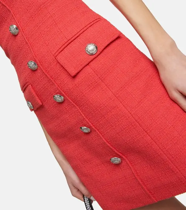 Veronica Beard Aster Cotton-blend Tweed Minidress