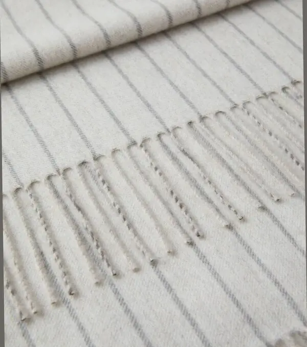 Loro Piana Pinstriped Cashmere Throw