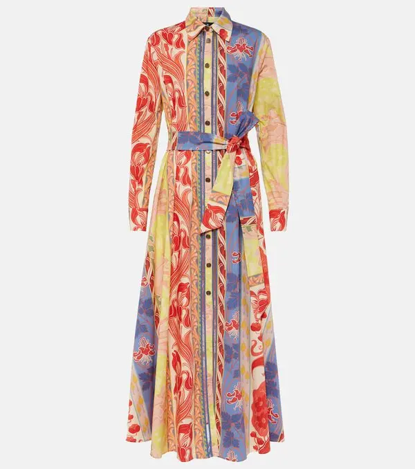 Etro Printed Cotton-blend Shirt Dress