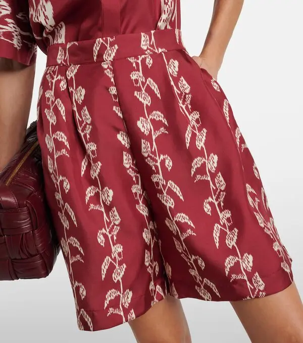 Asceno Carros Silk Twill Bermuda Shorts