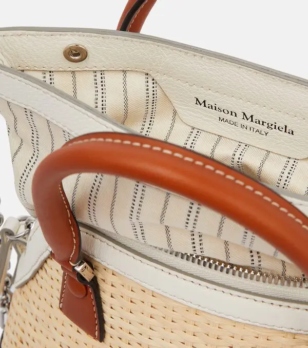 MAISON MARGIELA 5ac Mini Raffia Tote