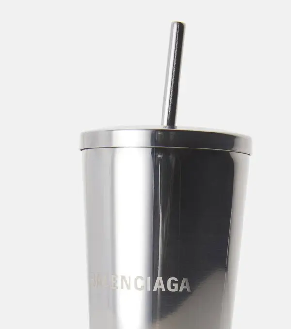 Balenciaga Logo Stainless Steel Travel Cup