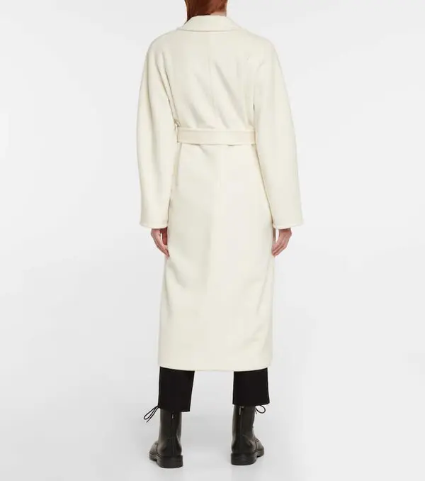 Max Mara Madame Wool-cashmere Coat - White