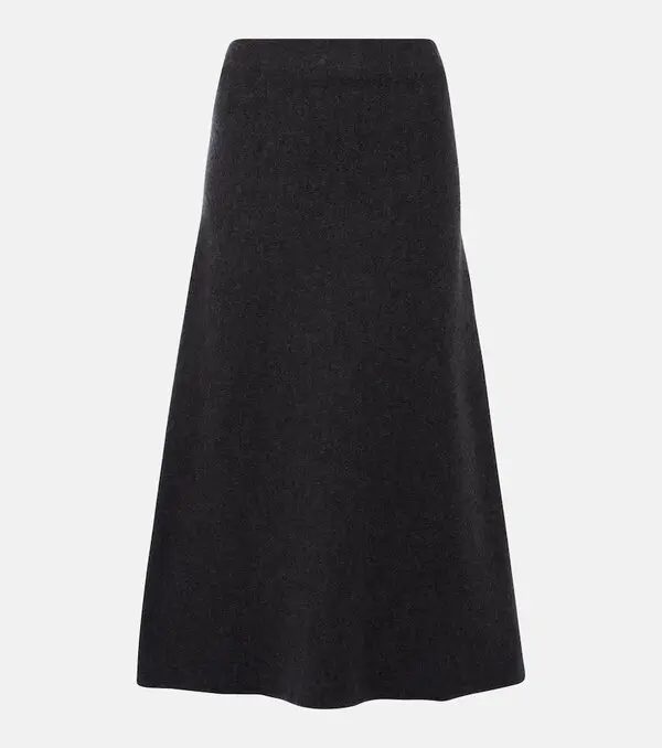 JIL SANDER Wool Midi Skirt