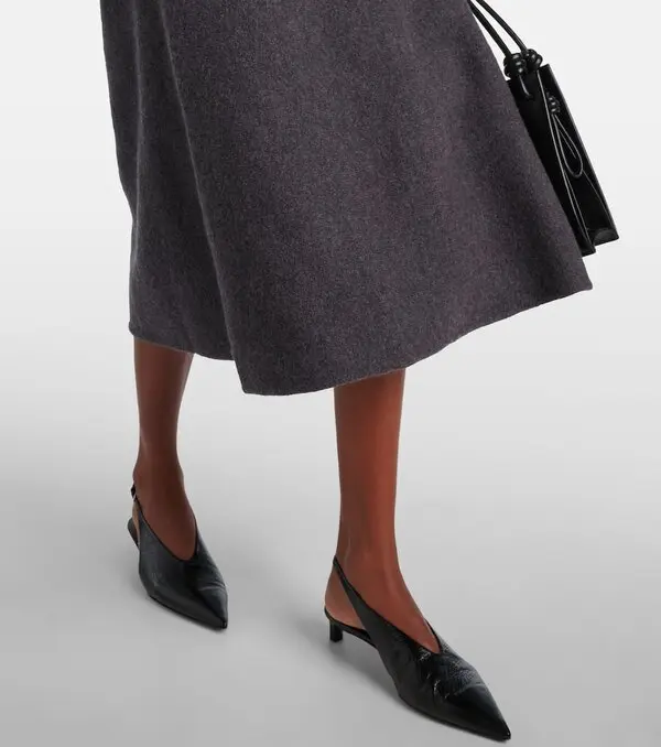 JIL SANDER Wool Midi Skirt
