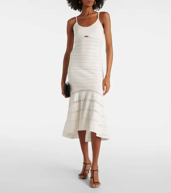 Victoria Beckham Cami Cutout Midi Dress
