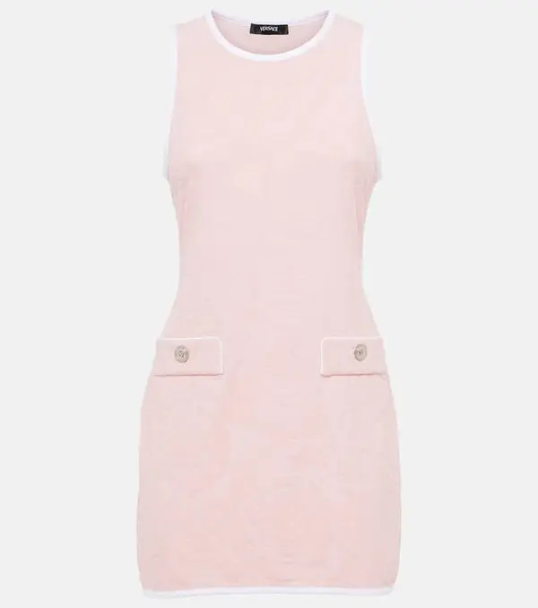 Versace Debossed Mini Dress