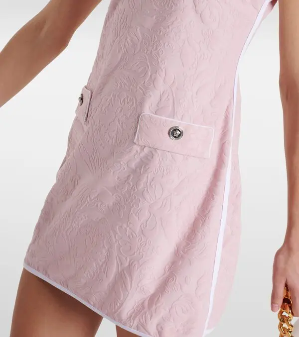 Versace Debossed Mini Dress