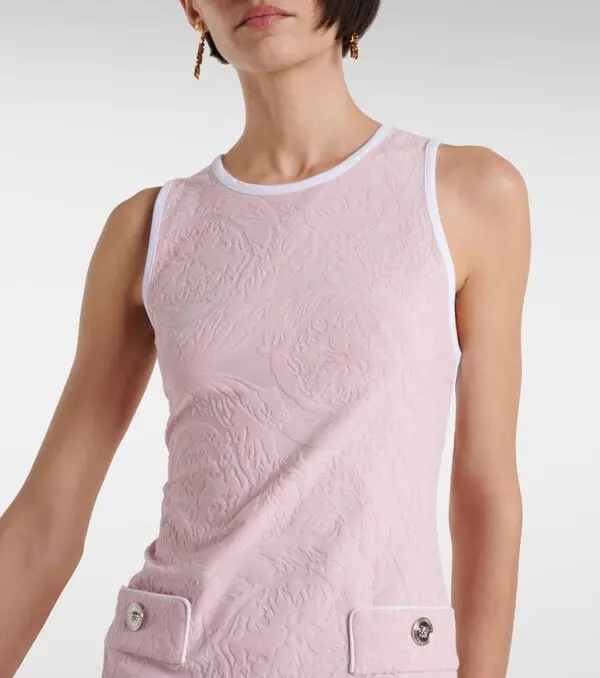 Versace Debossed Mini Dress