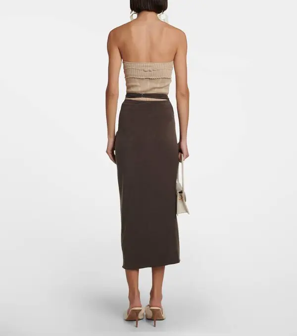 Jacquemus La Jupe Espelho Midi Skirt