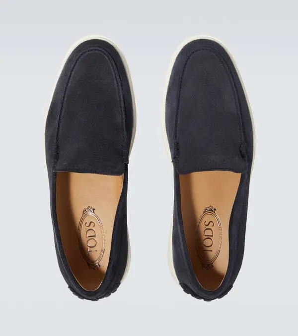TOD'S Suede Slip-on Loafers