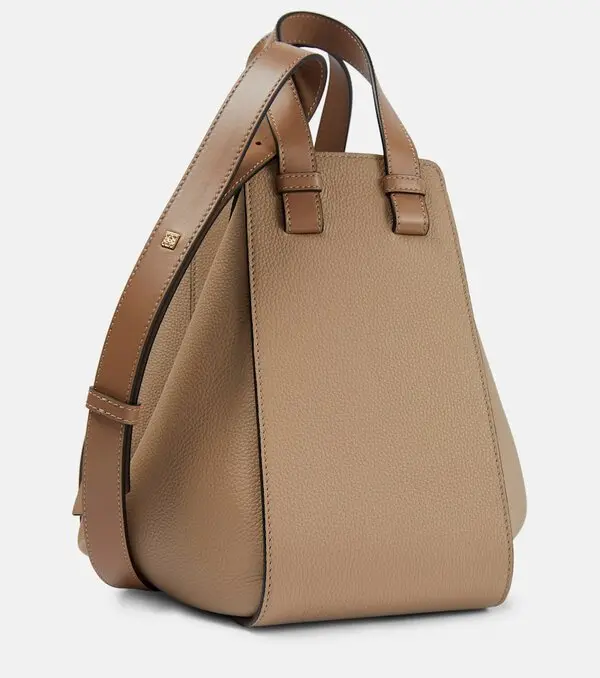 Loewe Hammock Small Leather Shoulder Bag - Beige