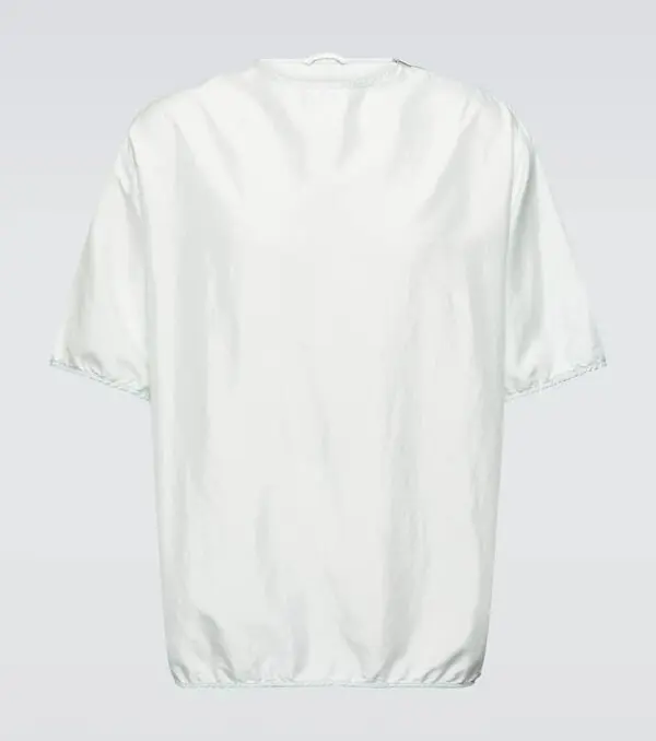 JIL SANDER Blouson Silk Blend T-shirt - Green