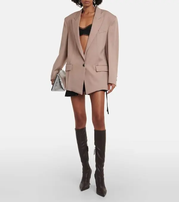 Attico Oversized Wool Blazer