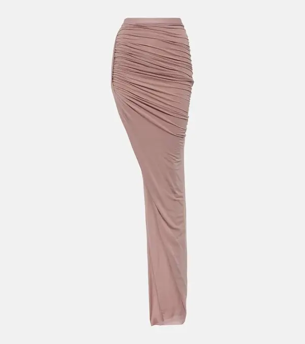 Rick Owens Asymmetric High-rise Maxi Skirt