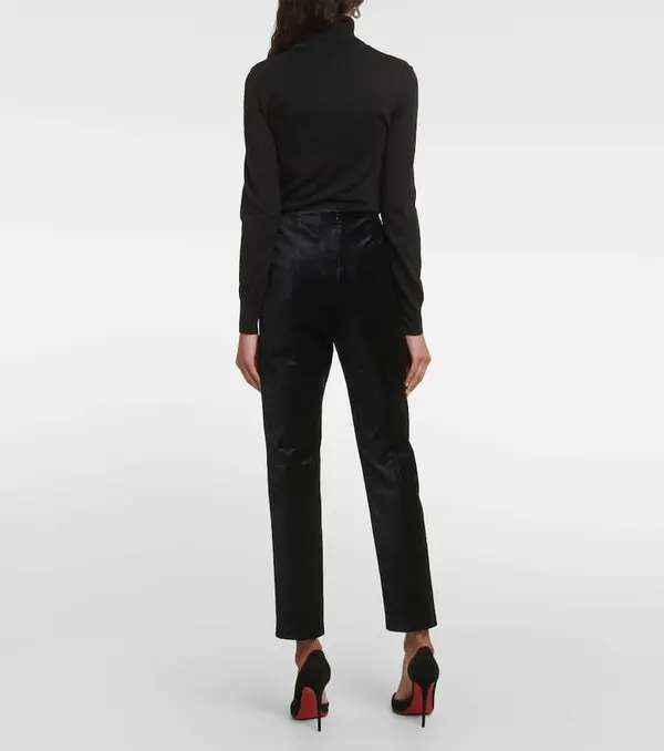 Veronica Beard Honolulu Velvet Slim Pants