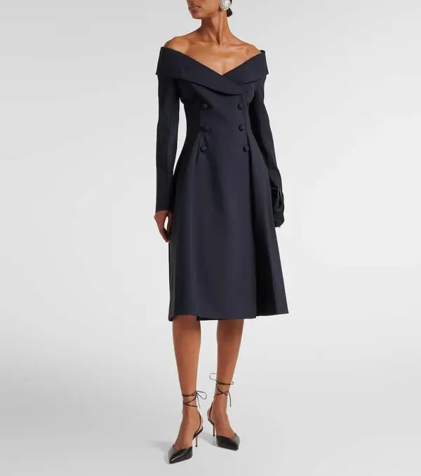 Dorothee Schumacher Off-the-shoulder Midi Dress