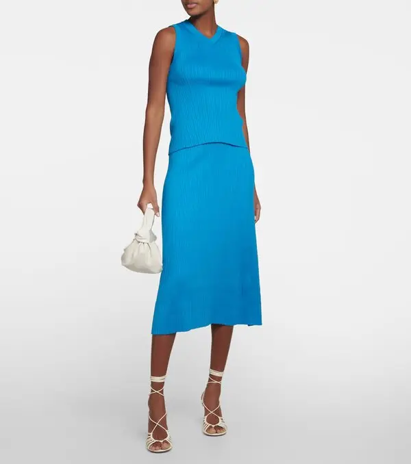 Co V-neck Silk Blend Tank Top