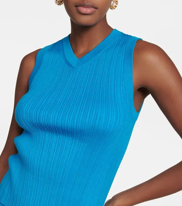 Co V-neck Silk Blend Tank Top