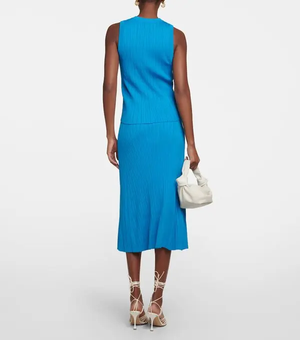 Co V-neck Silk Blend Tank Top
