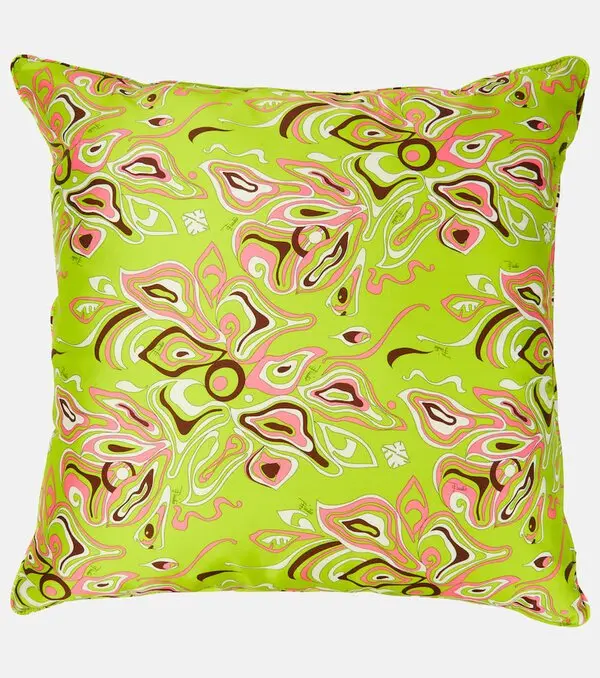 Emilio Pucci Printed Cotton Cushion - Multicoloured