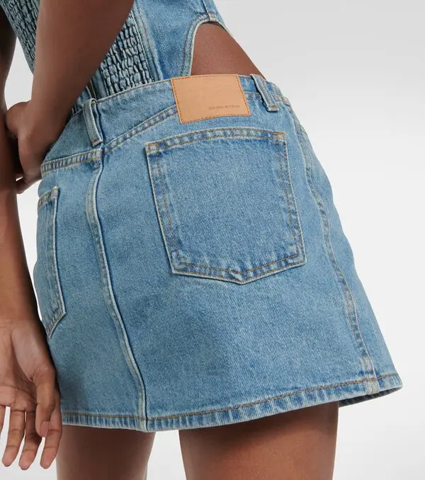 Magda Butrym Low-rise Denim Miniskirt