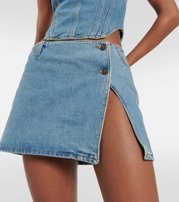 Magda Butrym Low-rise Denim Miniskirt