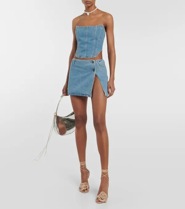 Magda Butrym Low-rise Denim Miniskirt