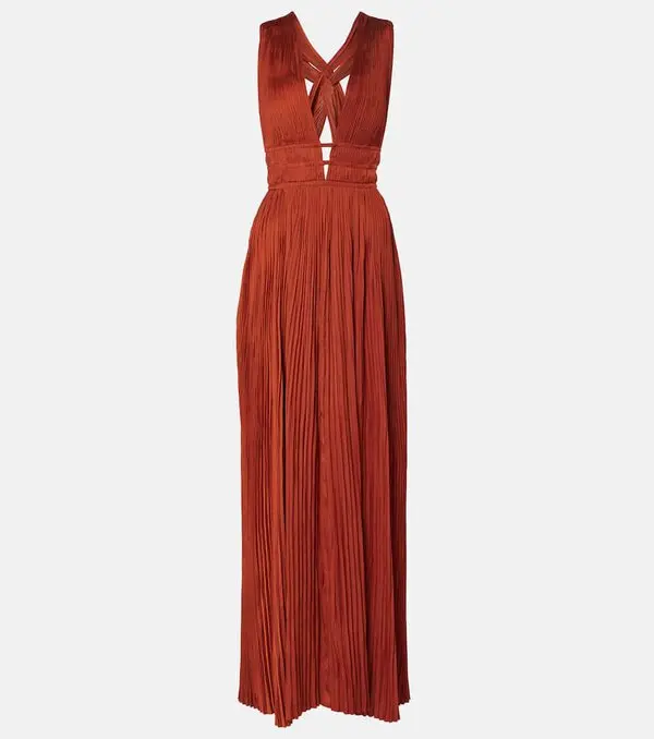 Ulla Johnson Veda Gathered Gown - Brown