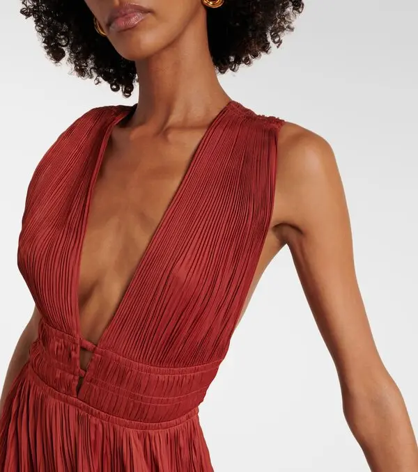 Ulla Johnson Veda Gathered Gown - Brown