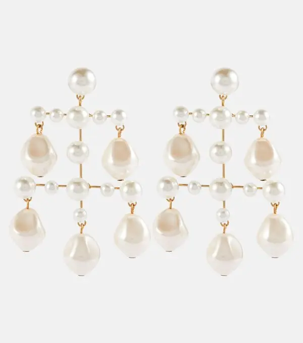 JENNIFER BEHR Imogene Earrings - White