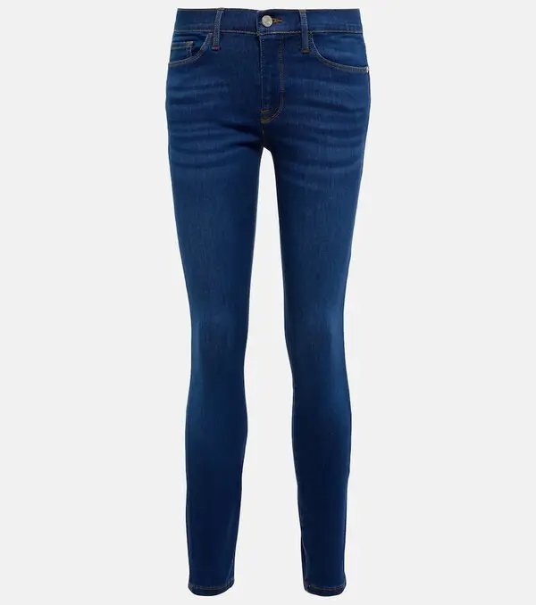 FRAME Le Skinny De Jeanne High-rise Jeans - Blue