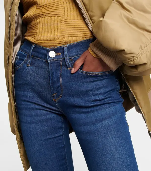 FRAME Le Skinny De Jeanne High-rise Jeans - Blue